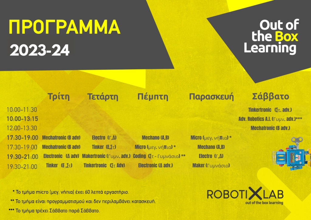 Robotixlab – non conventional education